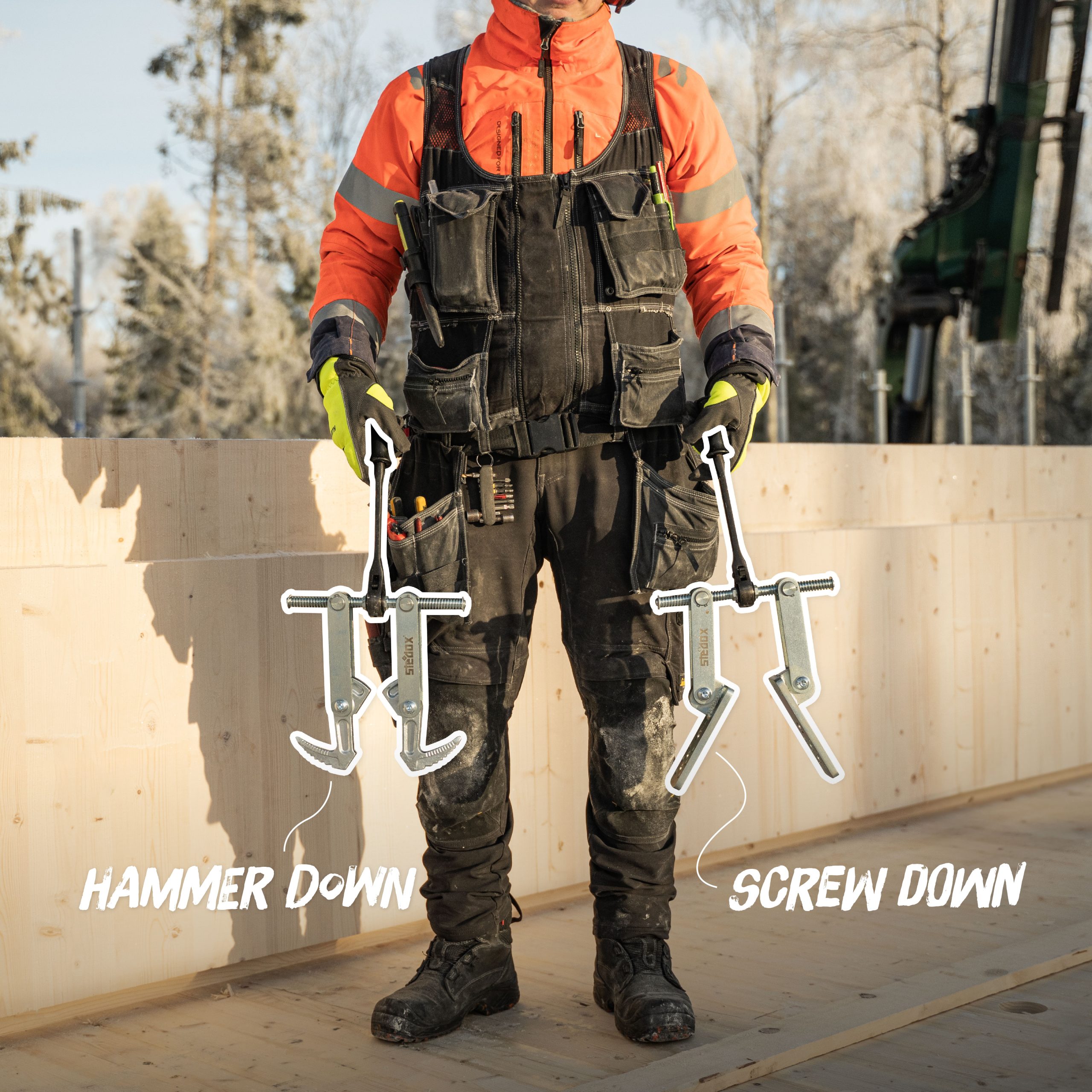 Get perfect joints - 100% of the time with Stedox® Beam Pullers